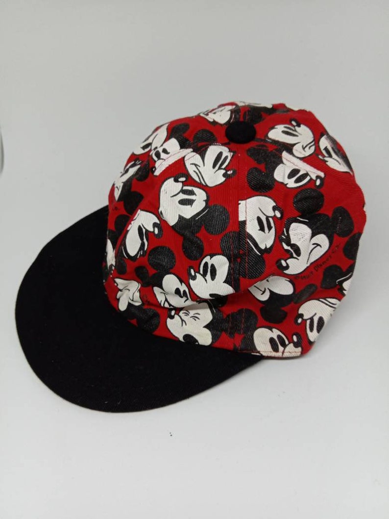 Rare Vintage MICKEY MOUSE Hat, Full Print Hat, Mickey Mouse (595) - Etsy