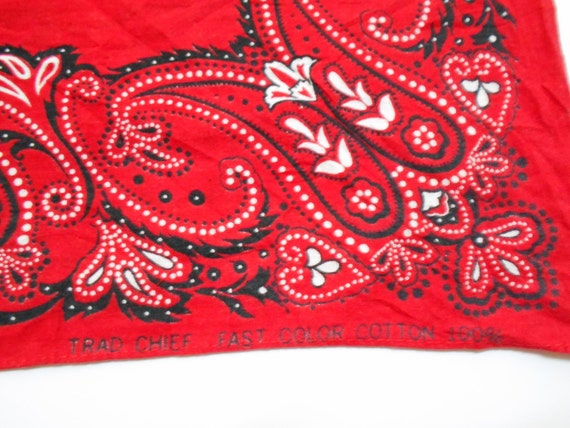 VINTAGE BANDANA Trad Chief Fast Color, bandana paisle… - Gem