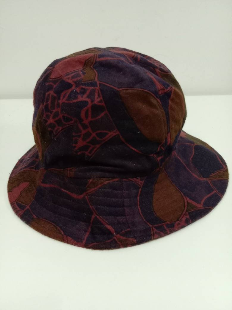 Rare Vintage ABSTRACT Bucket Hat, Rare Design, Rare View, Multicolor ...
