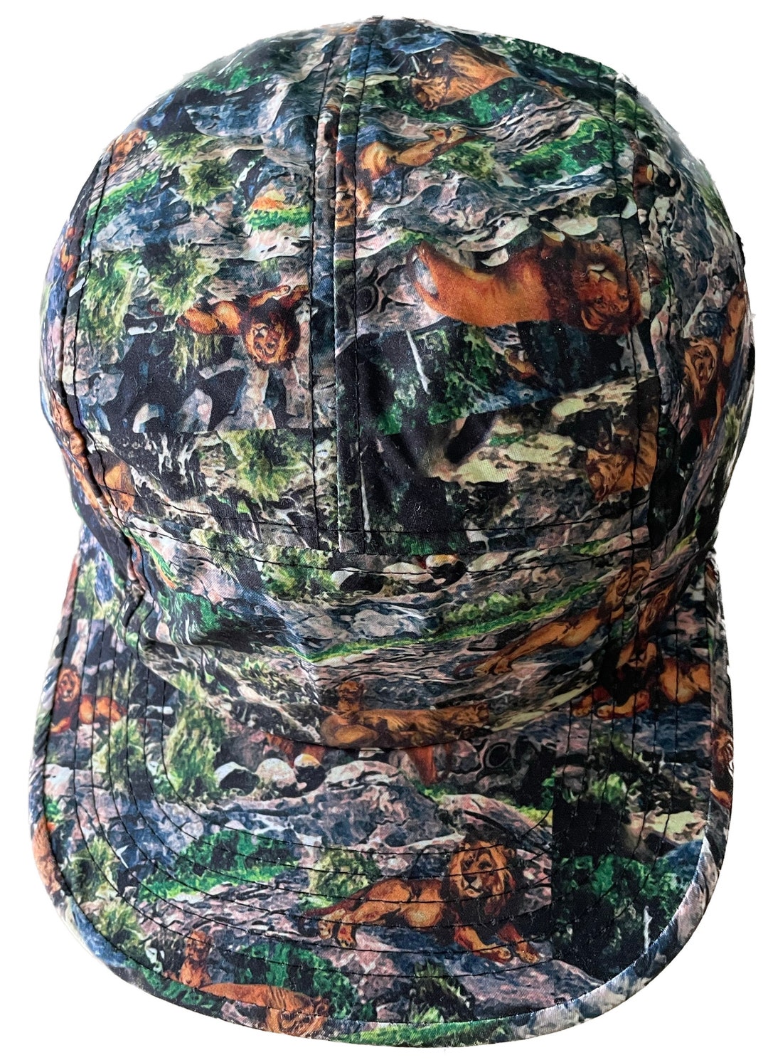 Rare Vintage CHUCKS Hat, Animal Fullprint, Five Panel Hat, Lions (291 ...