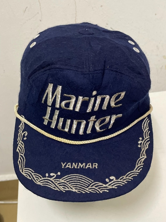 Rare Vintage YANMAR Hat, MARINE HUNTER(604a) - Gem