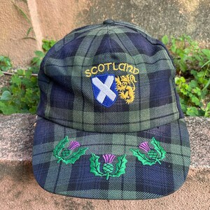Rare Vintage SCOTLAND Hat Cap, Tartan Design, Scotish (506a) - Etsy