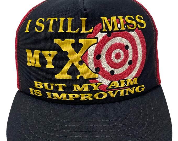 Rare Vintage I Still Miss My X but My Aim is Improving Hat - Etsy