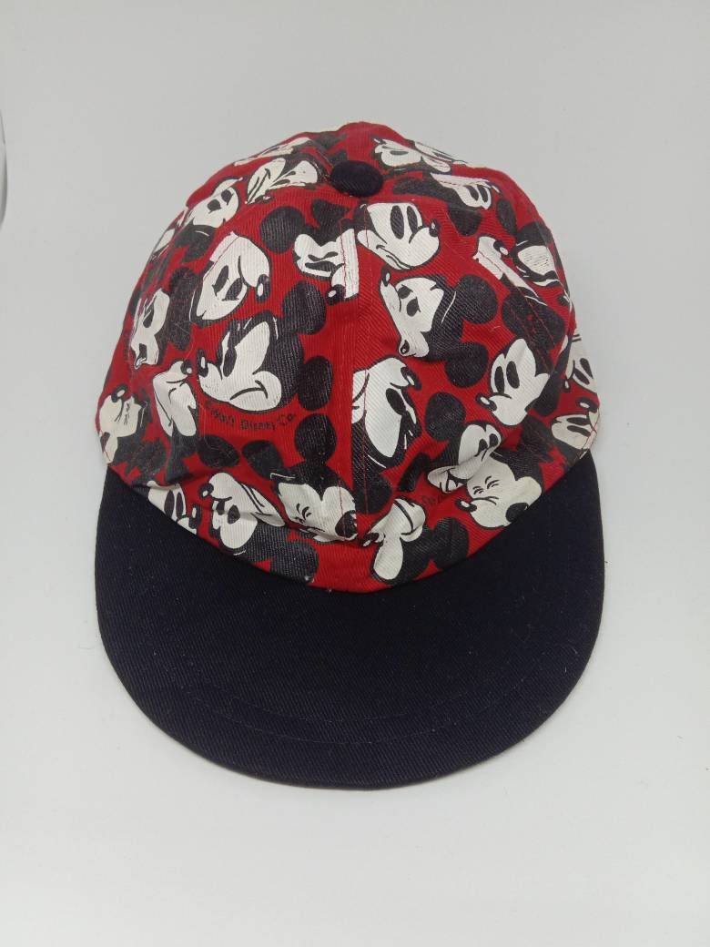 Rare Vintage MICKEY MOUSE Hat, Full Print Hat, Mickey Mouse (595) - Etsy