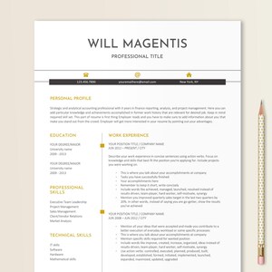Resume Template, Resume Word, Resume Writing Tips, Executive Resume ...