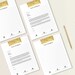 Luxury Letterhead Template DIY Stationery Gold Stationery Paper ...