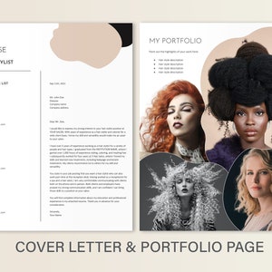 Hair Stylist Resume Design | Hair Stylist Portfolio | Hairdresser CV ...