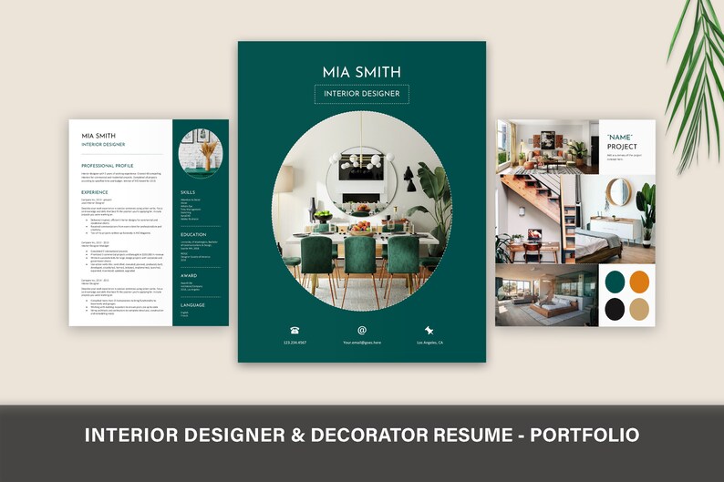 Interior Designer Resume Template Word Interior Decorator Resume ...