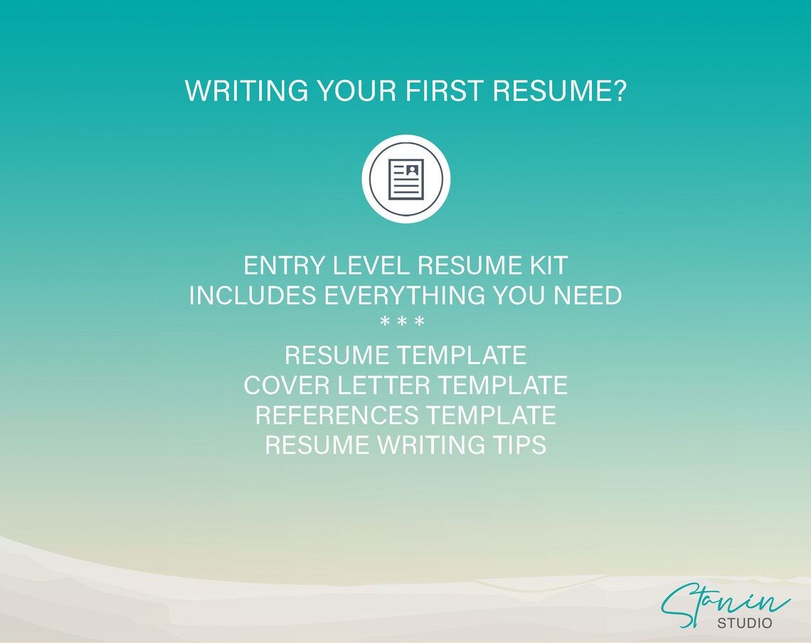 Career Starter Pack CV Starter Pack Internship Resume Template Editable ...