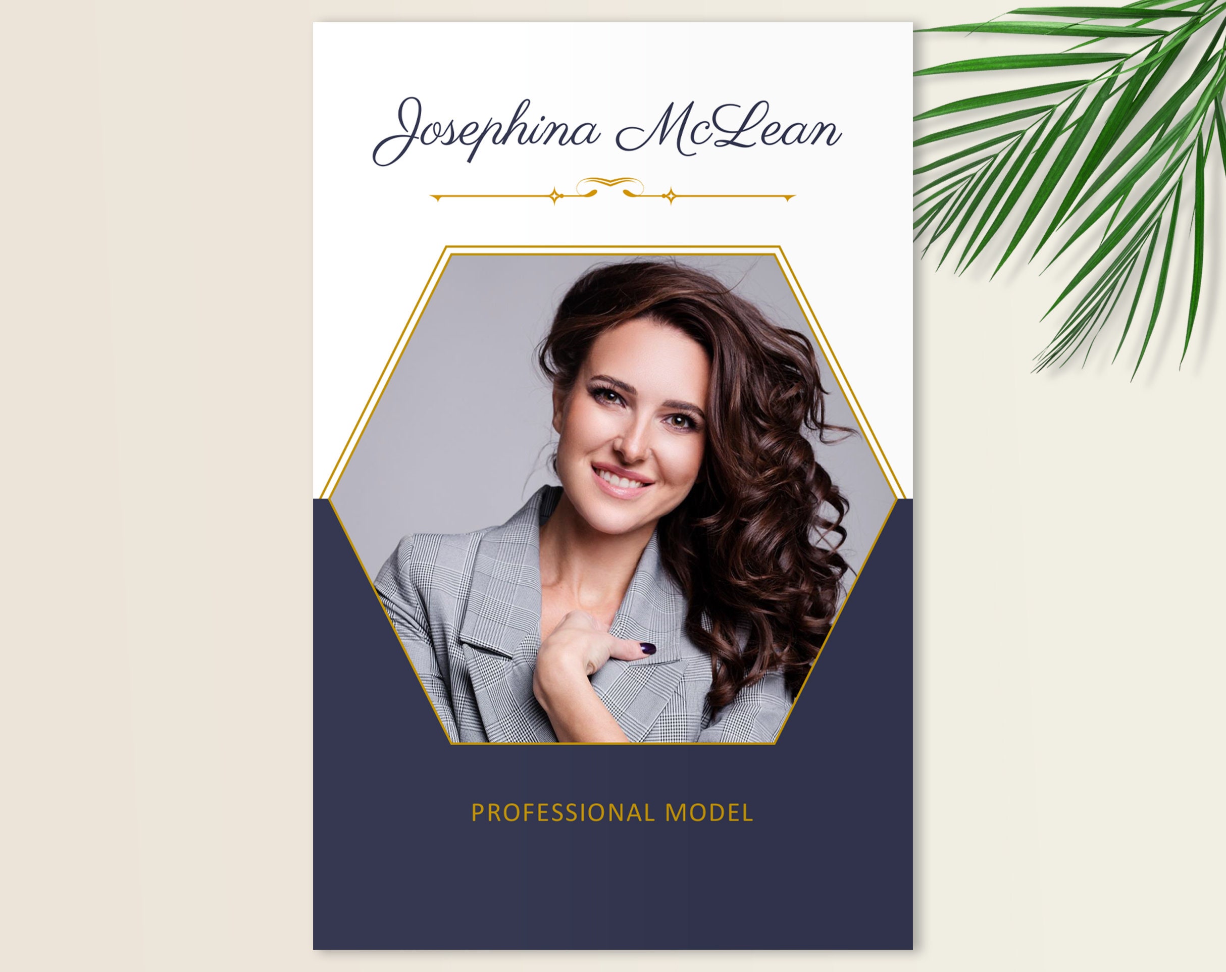 Modeling Comp Card MS Word Template, Modeling Agency, Model Photo Card ...