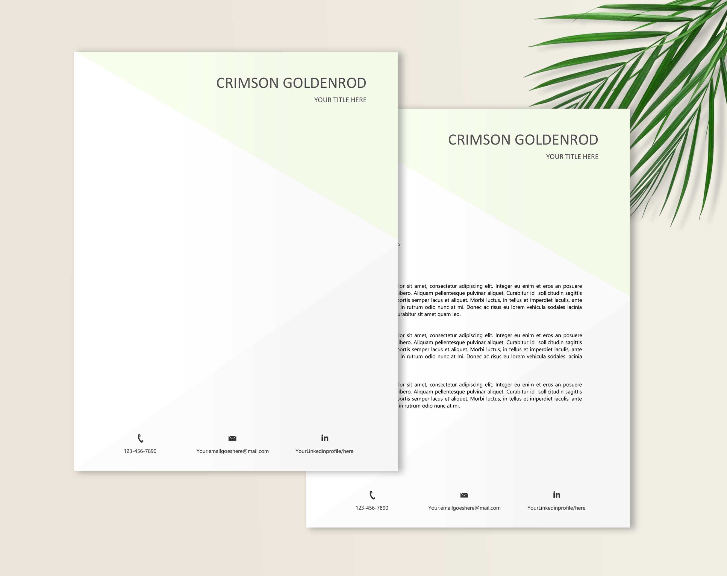 Personalized Letterhead Template Download Printable Stationery Paper ...