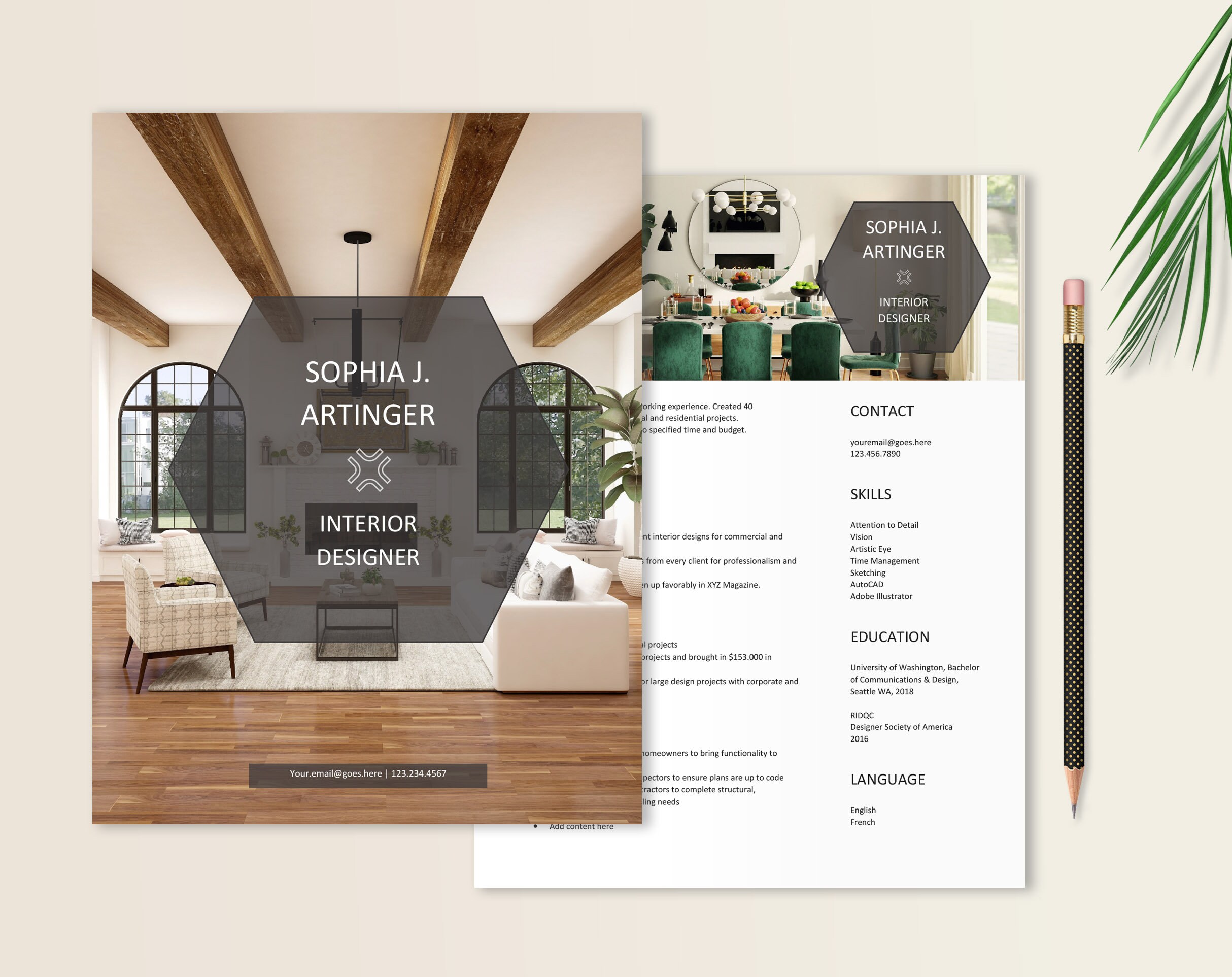 Interior Designer Resume Template Word Interior Decorator Resume ...
