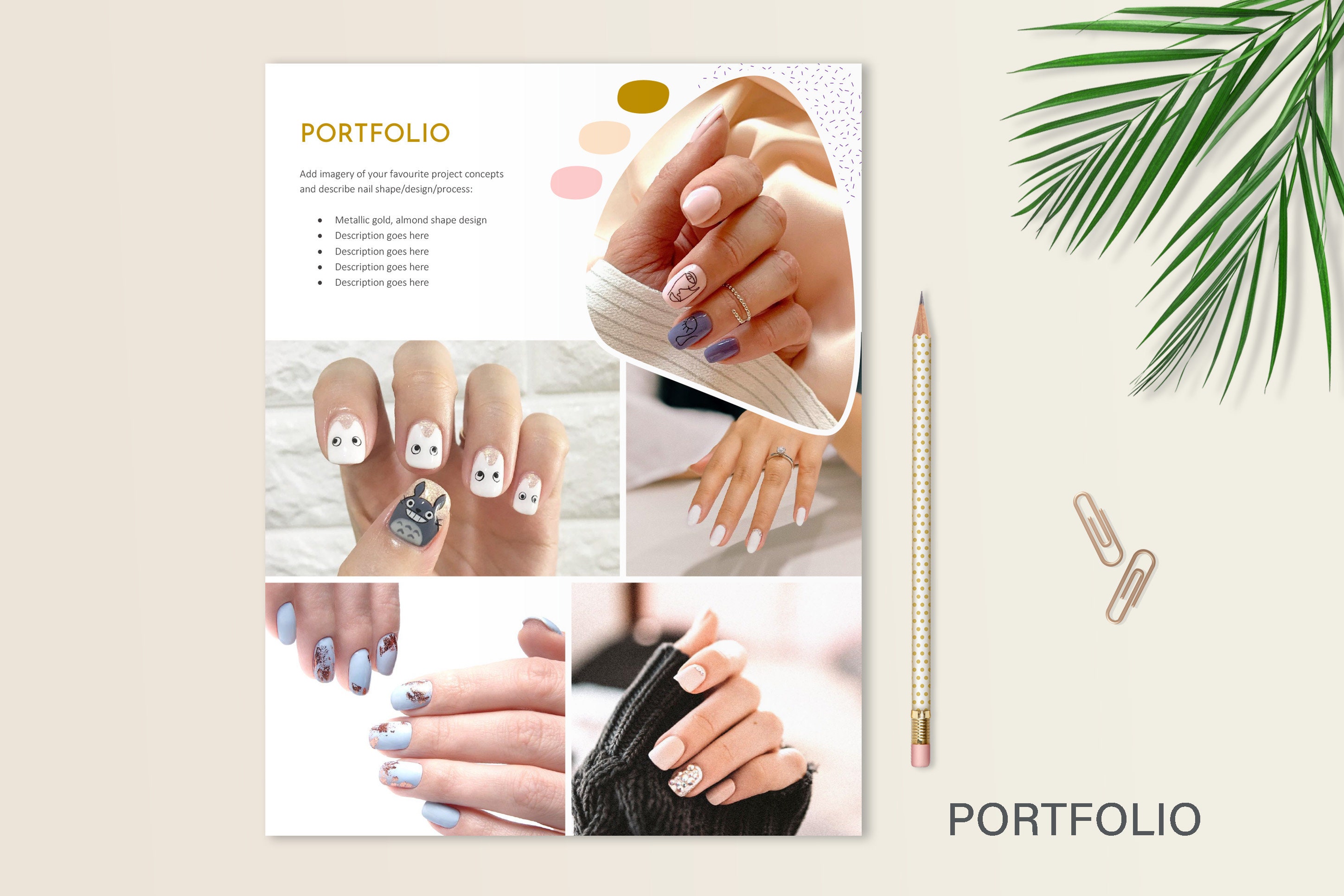 Nail Technician Resume Portfolio, Esthetician Resume, Modern Resume ...