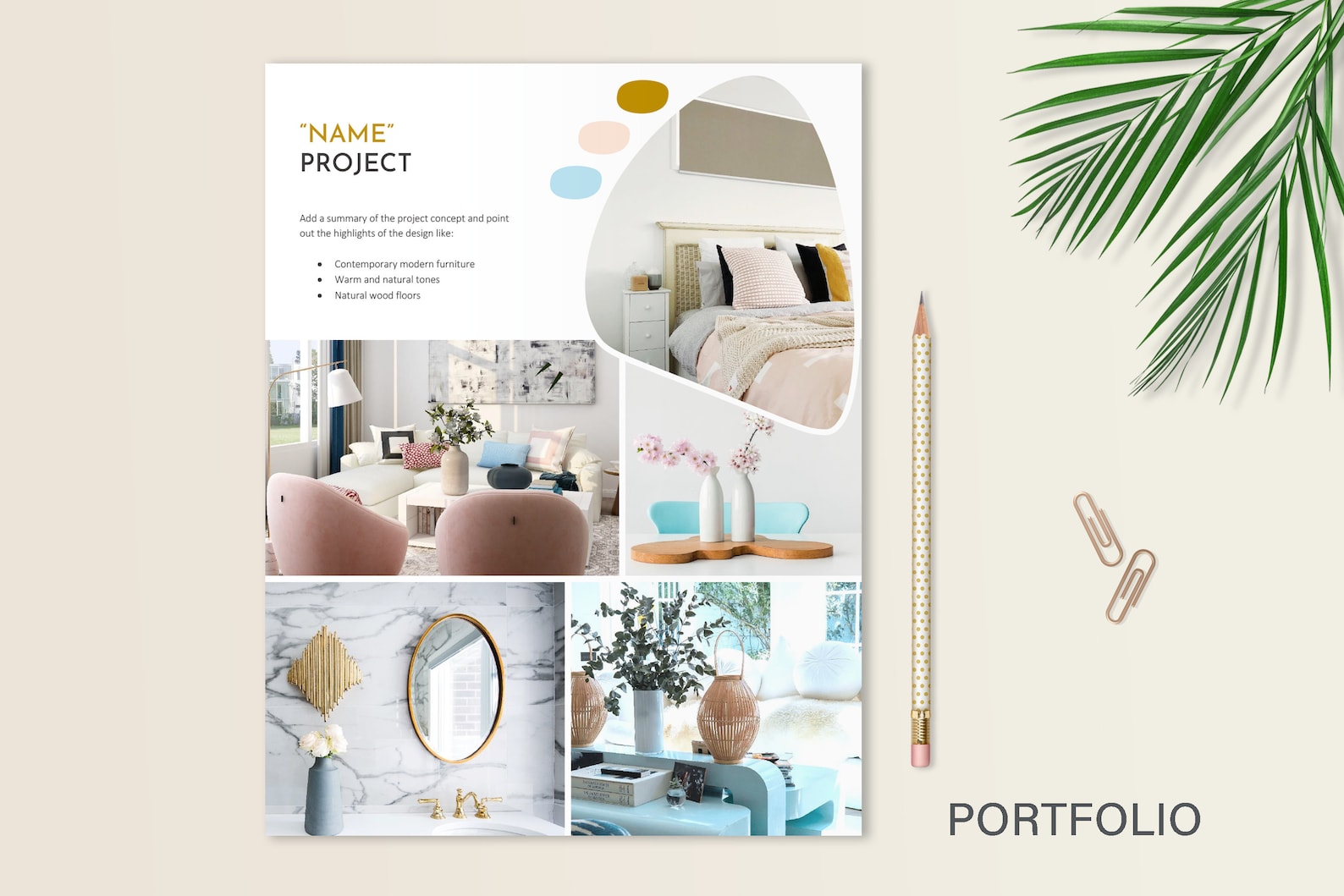 Interior Designer Resume Template | Interior Design Portfolio ...