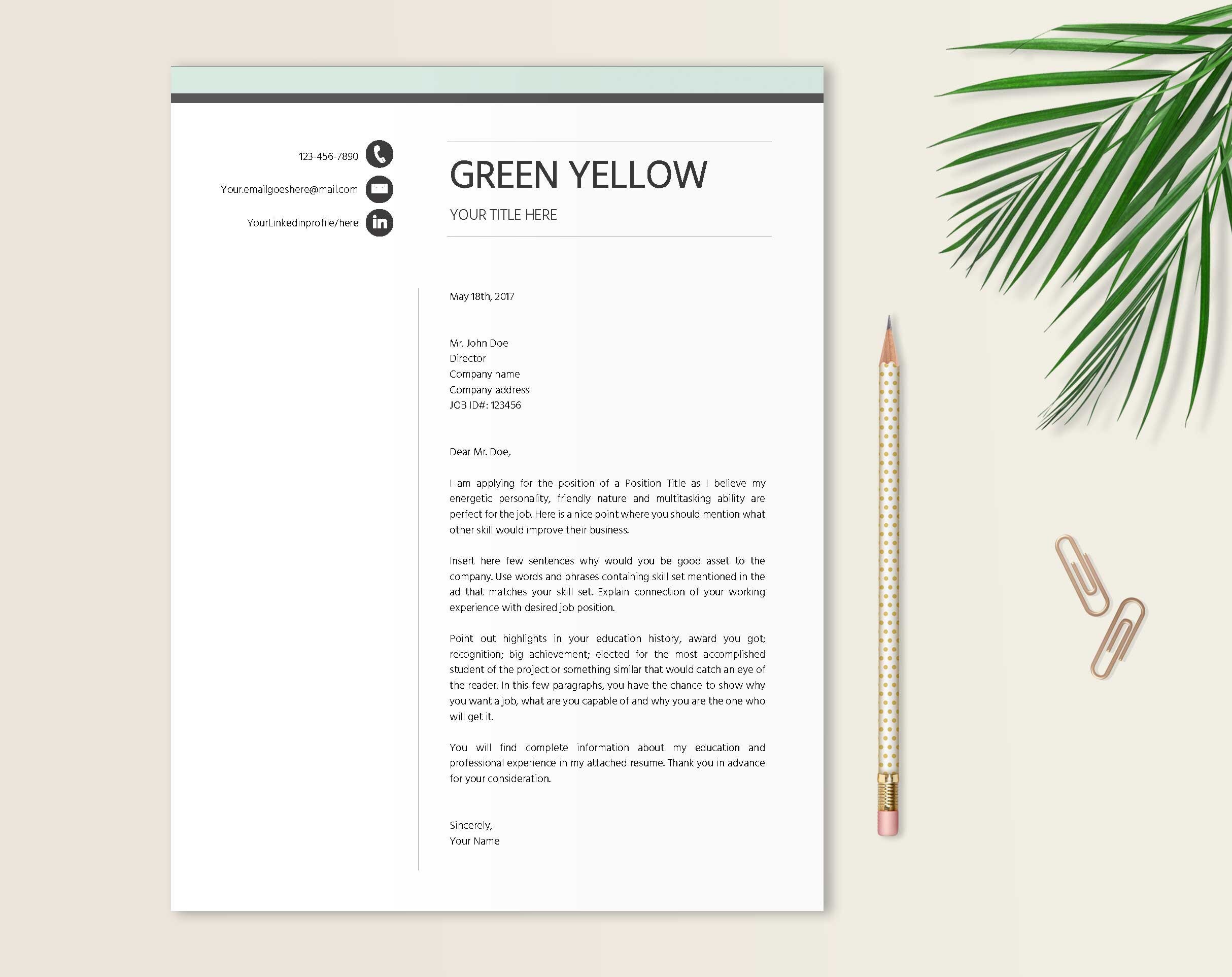 Career Starter Pack | CV Starter Pack | Internship Resume Template ...