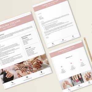 Nail Technician Resume Template, Esthetician Resume, Modern Resume ...