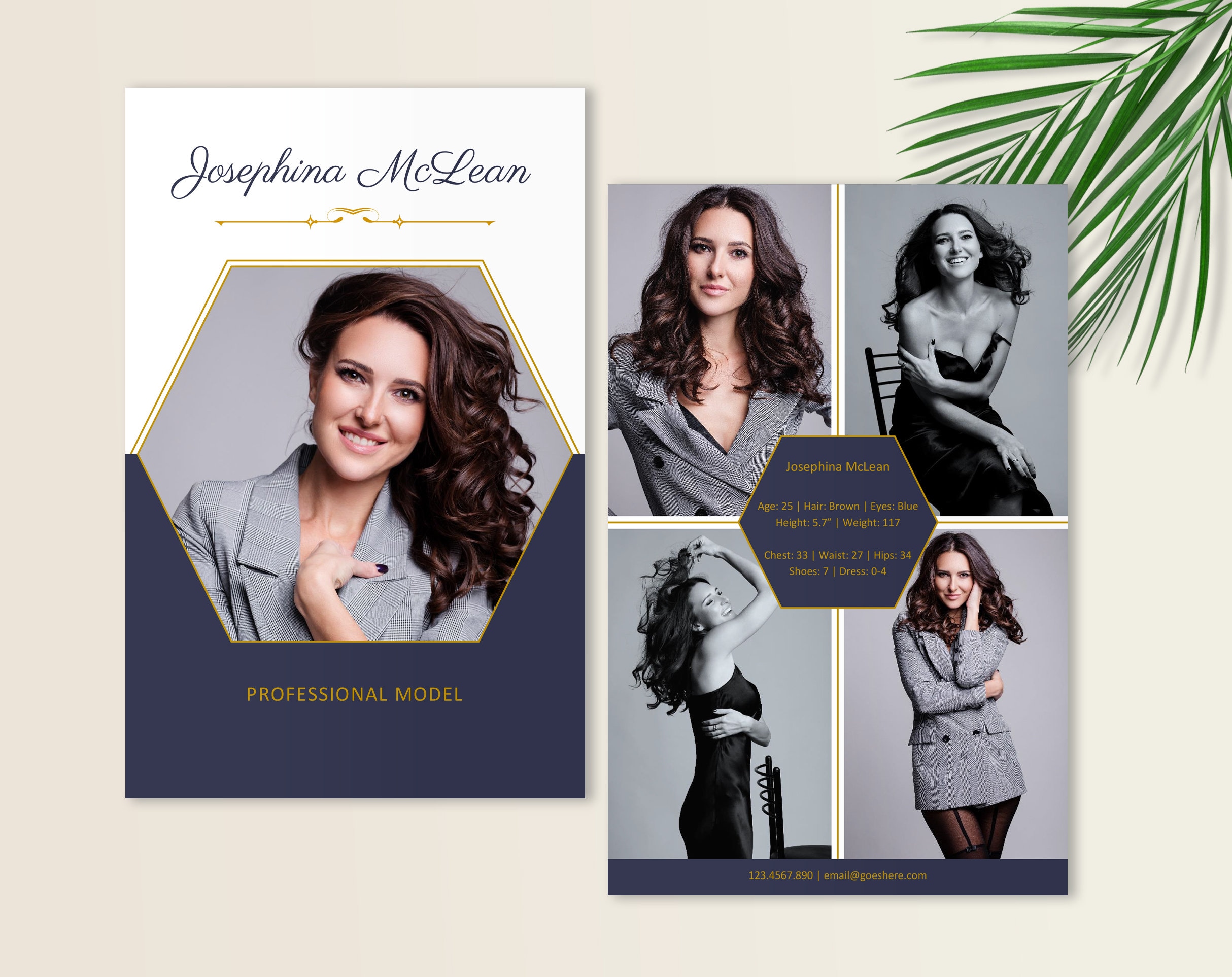Modeling Comp Card MS Word Template, Modeling Agency, Model Photo Card ...