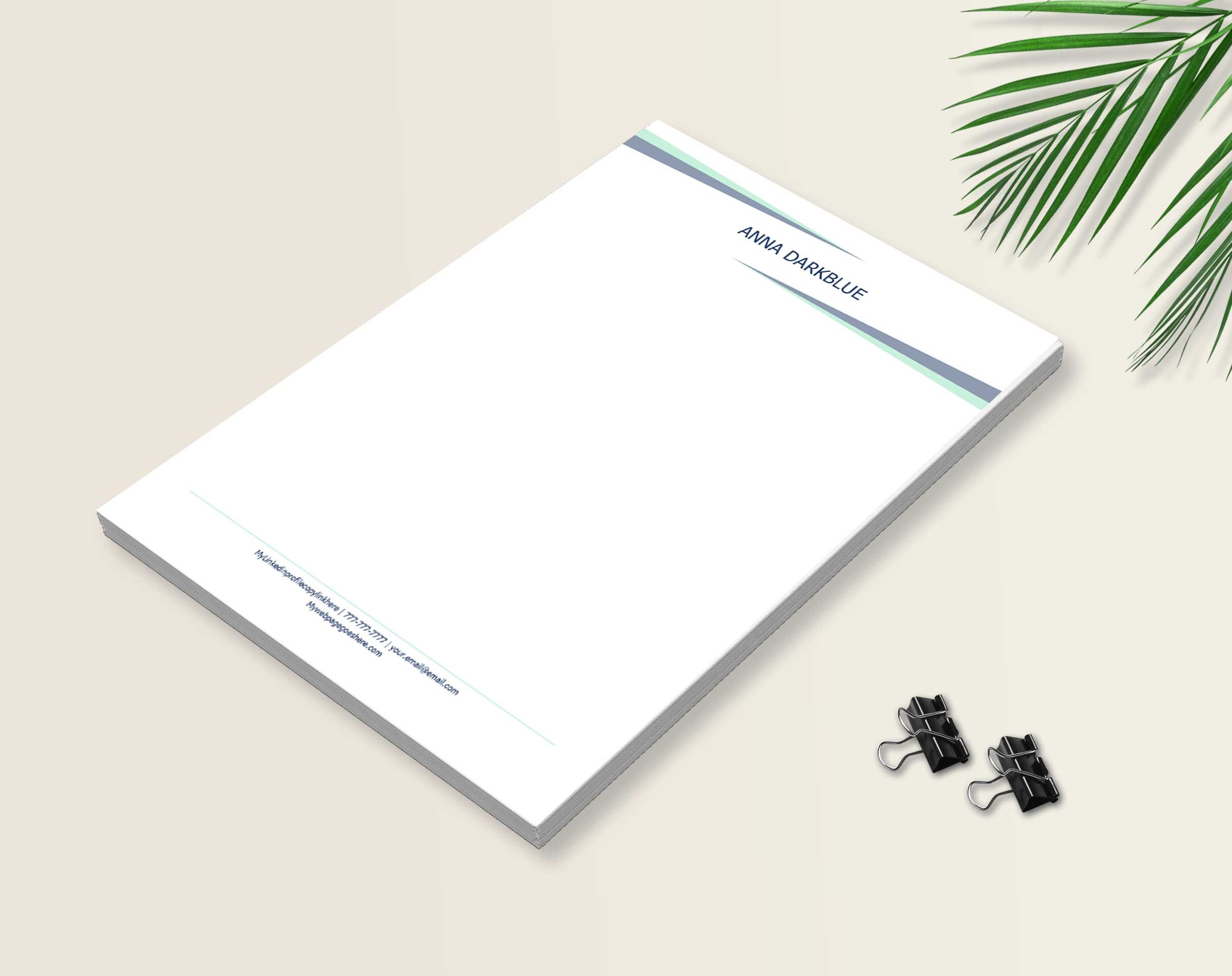 Personal Letterhead Letter Stationery Stationery Download Stationery ...