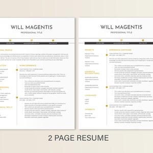 Resume Template, Resume Word, Resume Writing Tips, Executive Resume ...