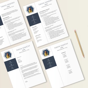 Resume Template, Elegant Resume, CV Template, Resume With Photo, Resume ...