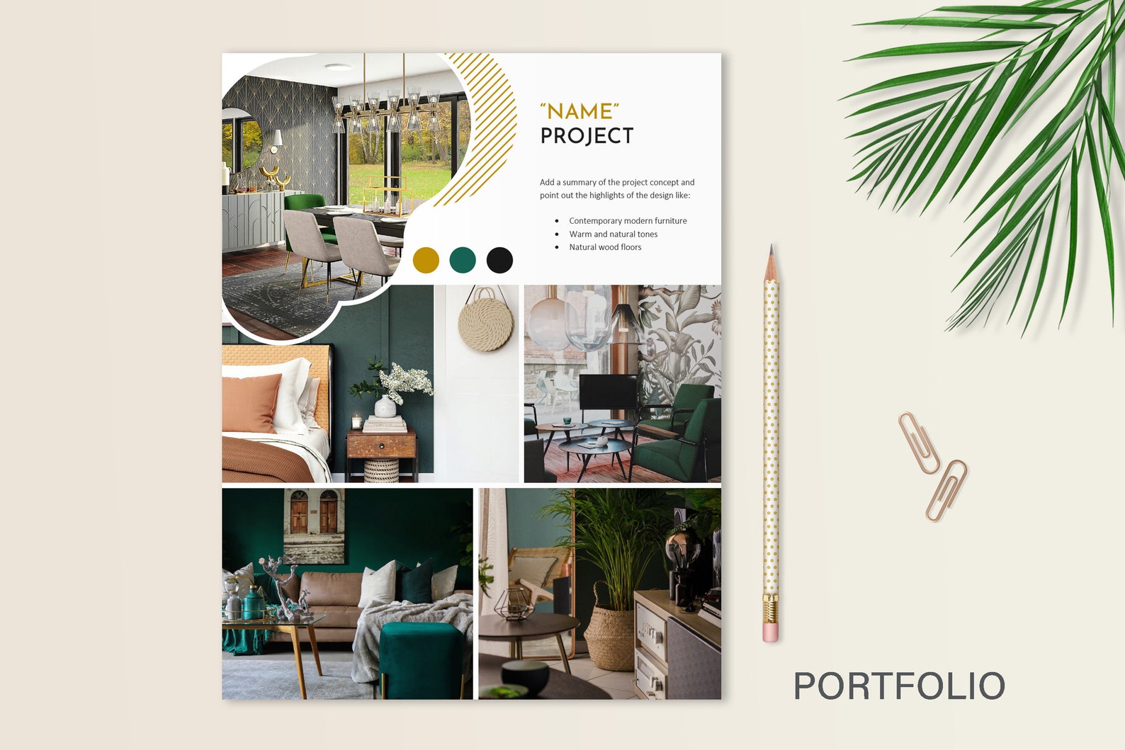 Interior Designer Resume Template | Interior Design Portfolio ...