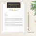 Black and Gold Resume Template + Cover Letter | Modern Resume Editable ...