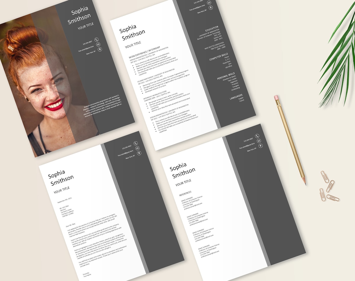 Career Starter Pack CV Starter Pack Internship Resume | Etsy