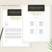 Black and Gold Resume Template + Cover Letter | Modern Resume Editable ...