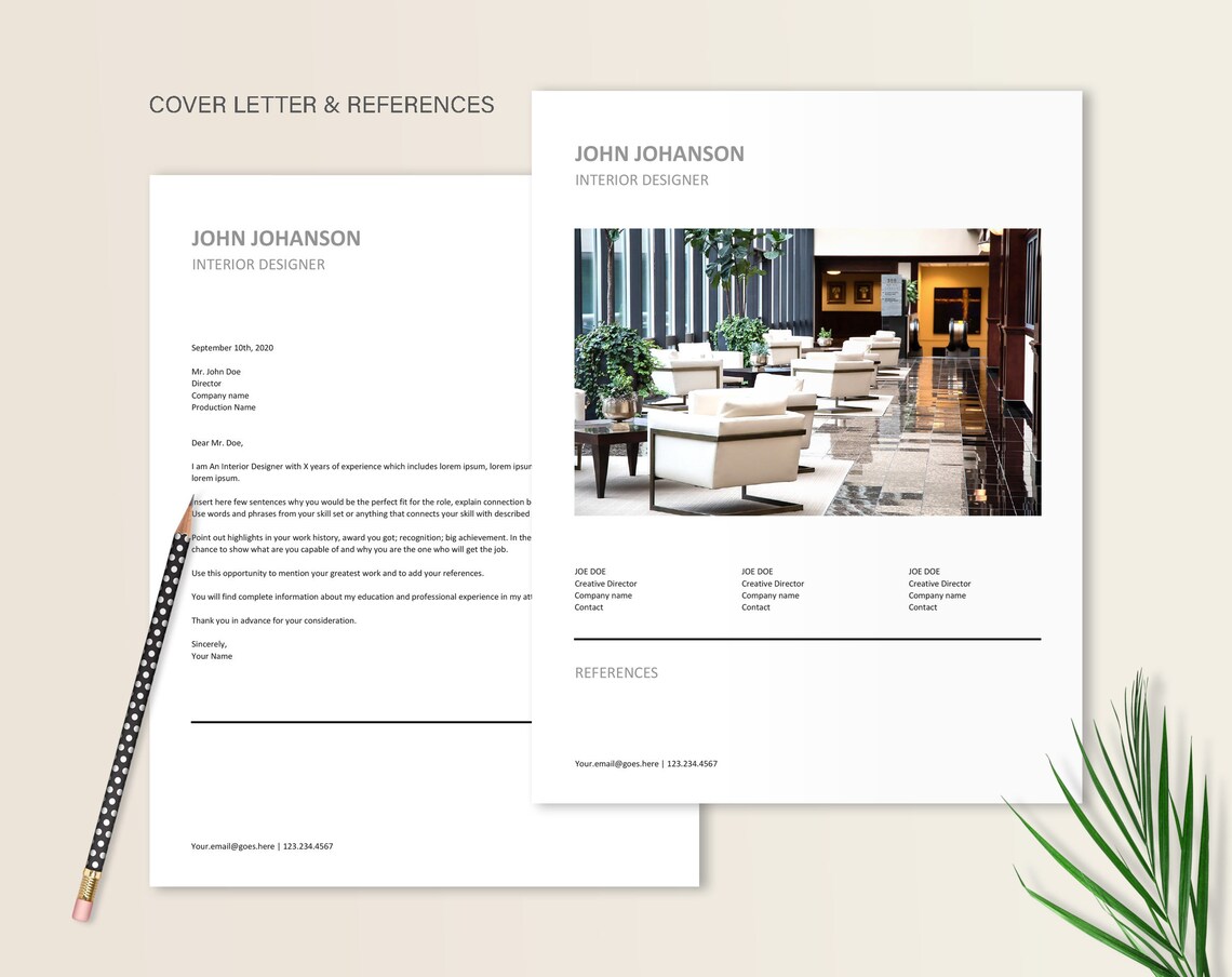 Interior Designer Resume Template Word Interior Decorator Resume ...