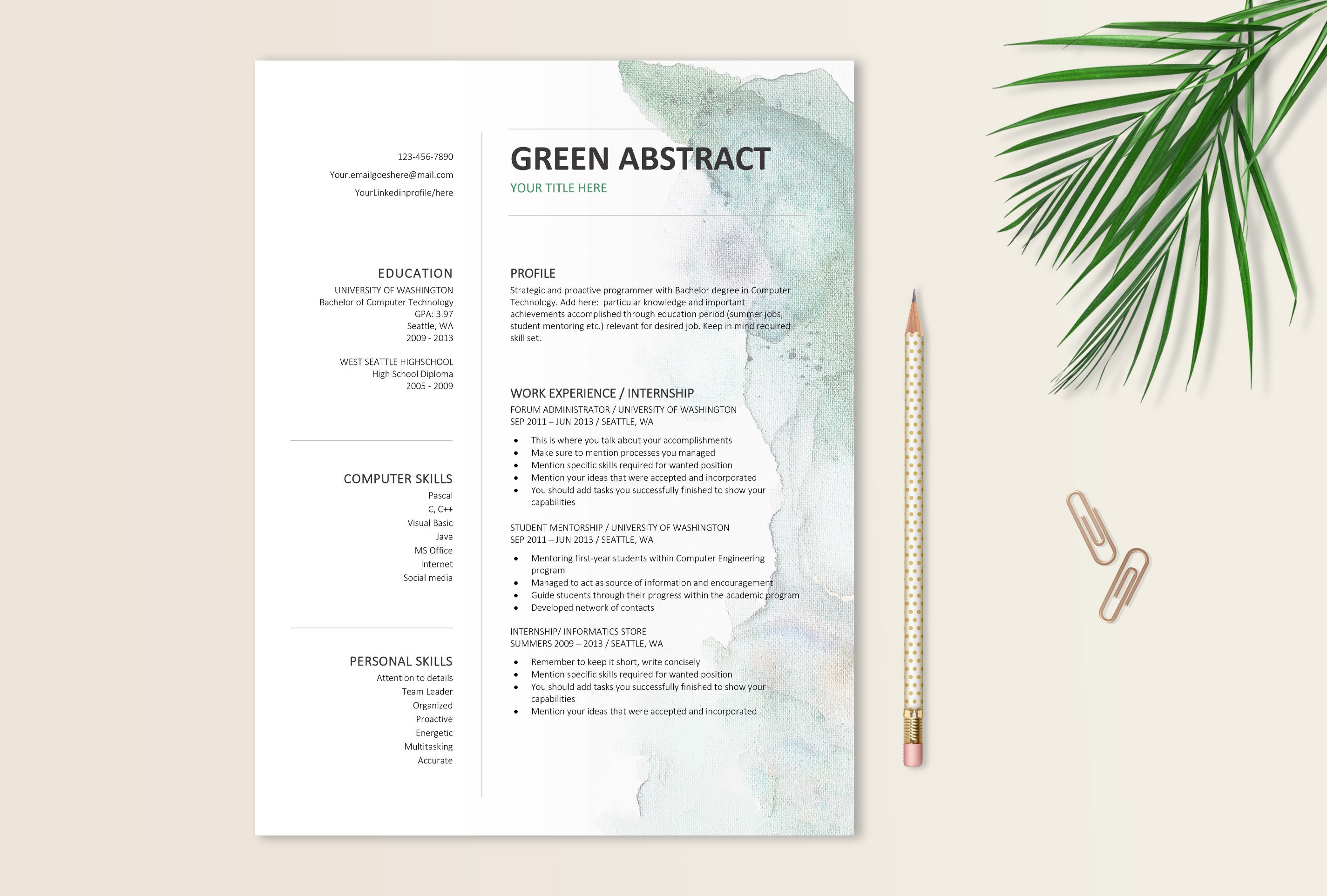 Career Starter Pack CV Starter Pack Internship Resume - Etsy