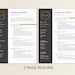 Black and Gold Resume Template, Resume Template Word, Modern Resume, CV ...