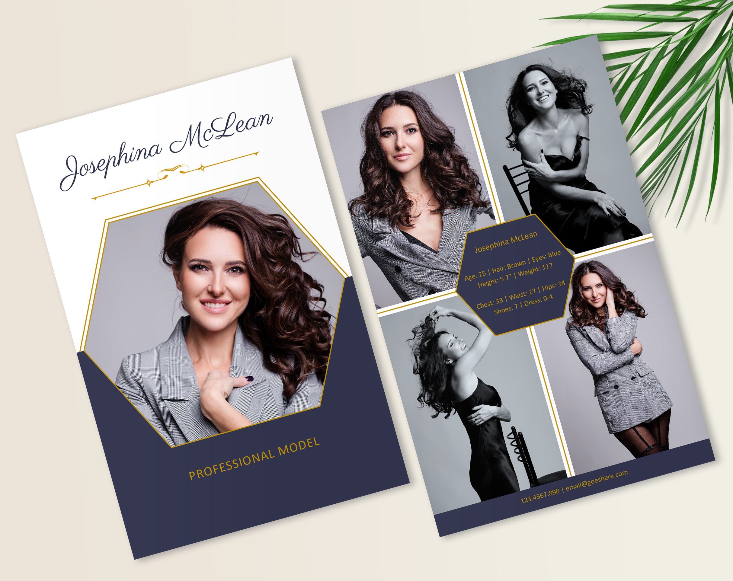Modeling Comp Card MS Word Template, Modeling Agency, Model Photo Card ...