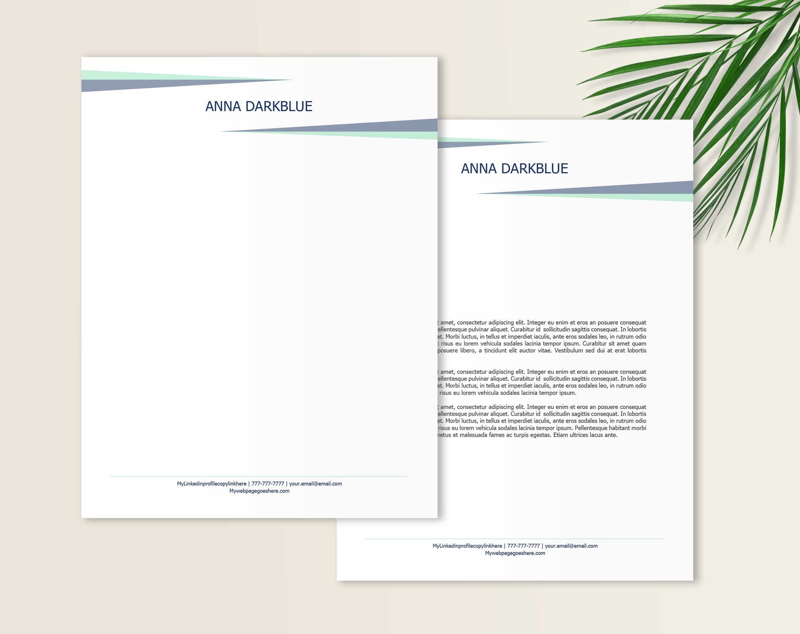 Personal Letterhead Letter Stationery Stationery Download Stationery ...