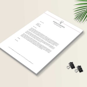 Personalized Letterhead | Letterhead Template | Letterhead Word ...