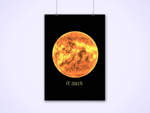 Le Soleil Print Sun Printable Instant Gift Last Minute Gift | Etsy