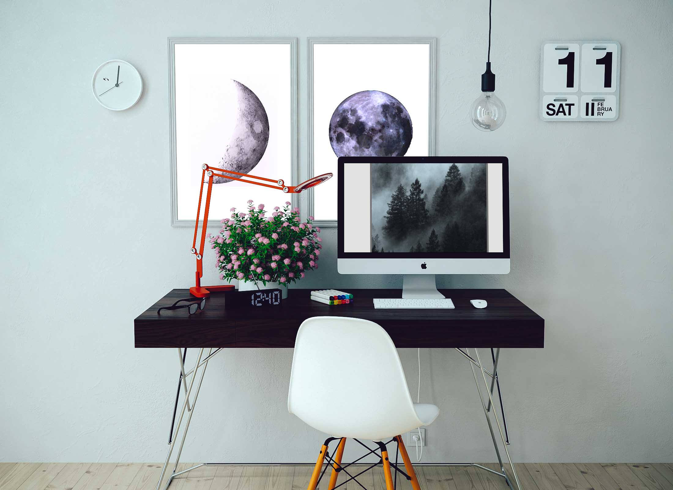 INDIGO MOON PRINTABLE Crescent Moon Print Instant Printable Moon Moon ...