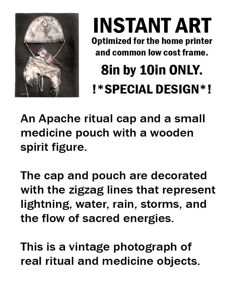 Apache Medicine Bags, Medicine Man Art, Native American Print, Shamanic ...