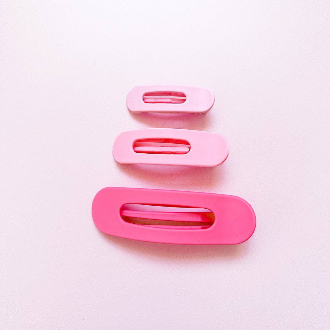 Jumbo Mixed Sizing Colorful Color Pop Neon Lay Flat Hair Clips | Women ...