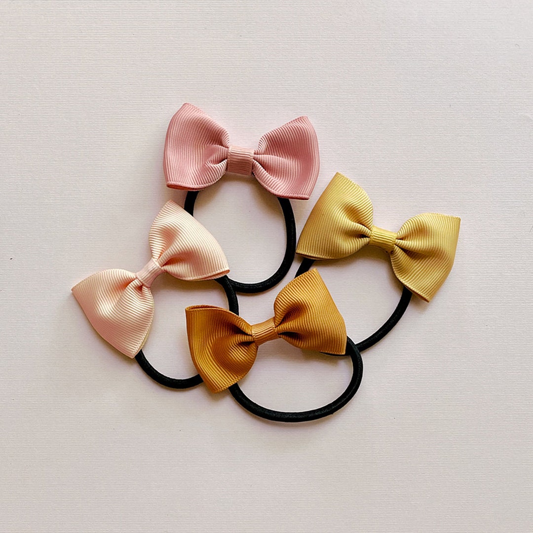 Grosgrain Ribbon Elastic Hair Ties | Women's Girl's Hair Tie Ponytail ...