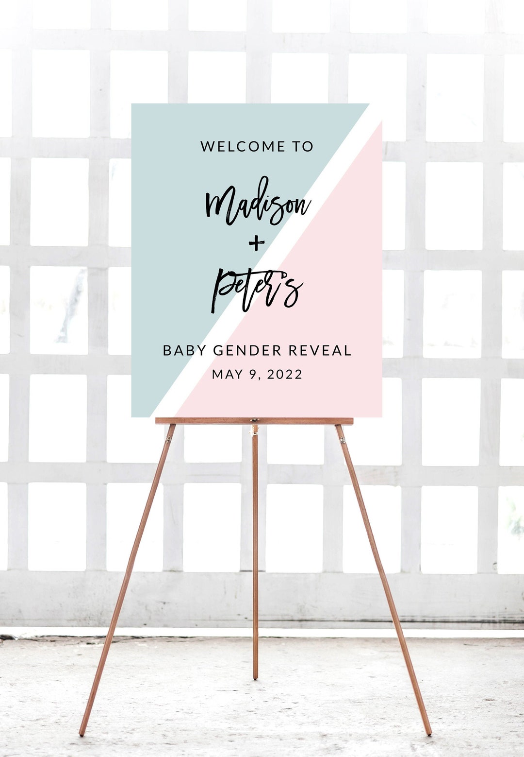 Instant Download Downloadable Printable Custom Baby Shower Gender ...