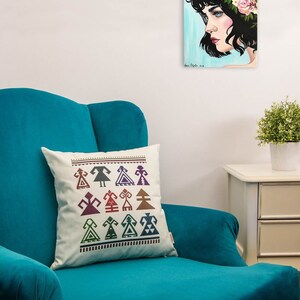 The Woman With Anadem Acrylic Painting Woman Painting - Etsy