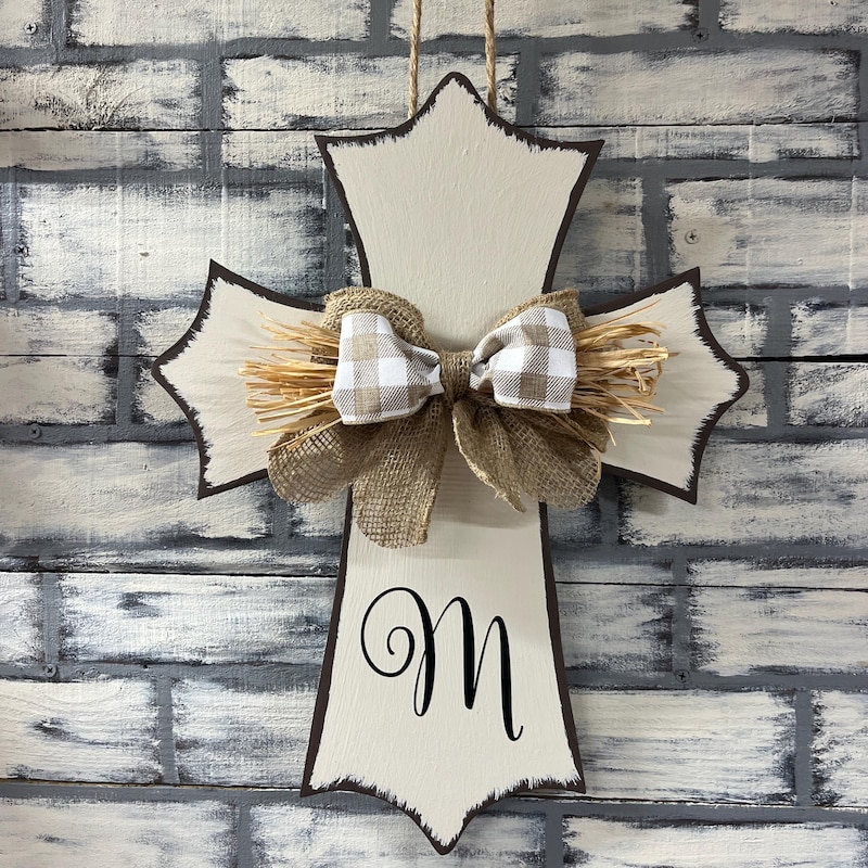 Burlap Cross for Door - Etsy