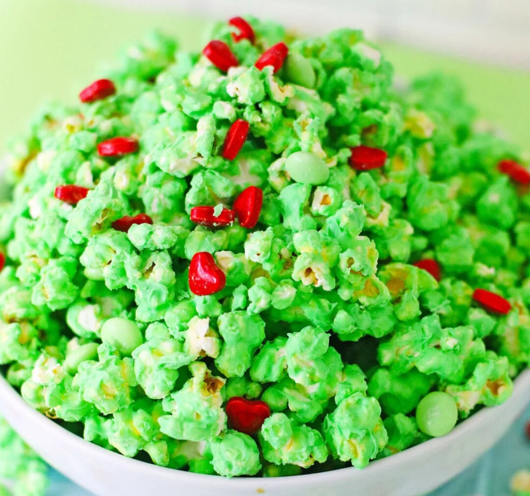 Grinch Popcorn in Grinch Cups - Etsy