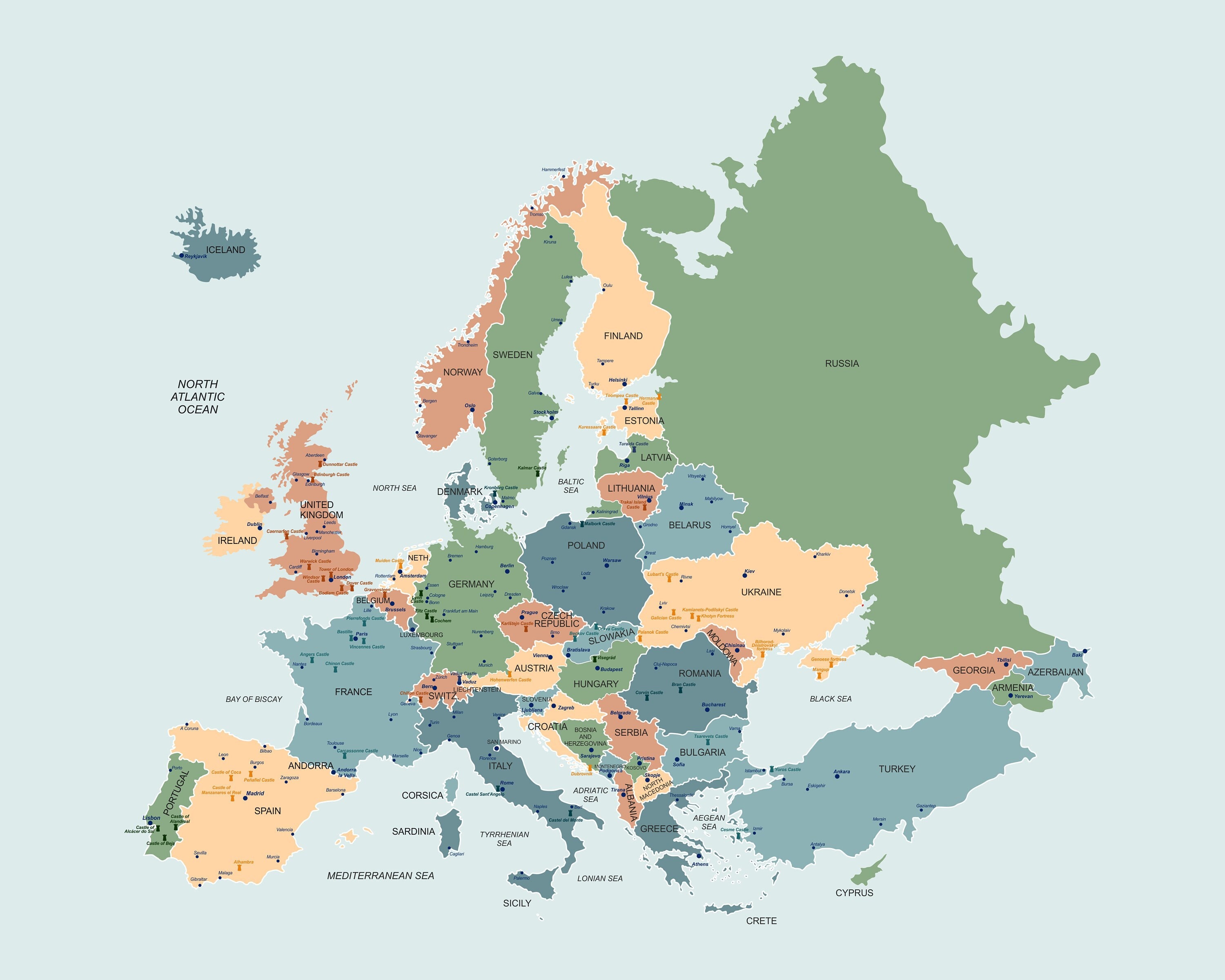 Push Pin Europe Map, Map on Photo Paper, Personalized Europe Map, Travel Map, Europe Travel Map ...