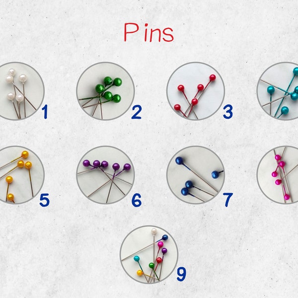 Colorful Pins - Etsy