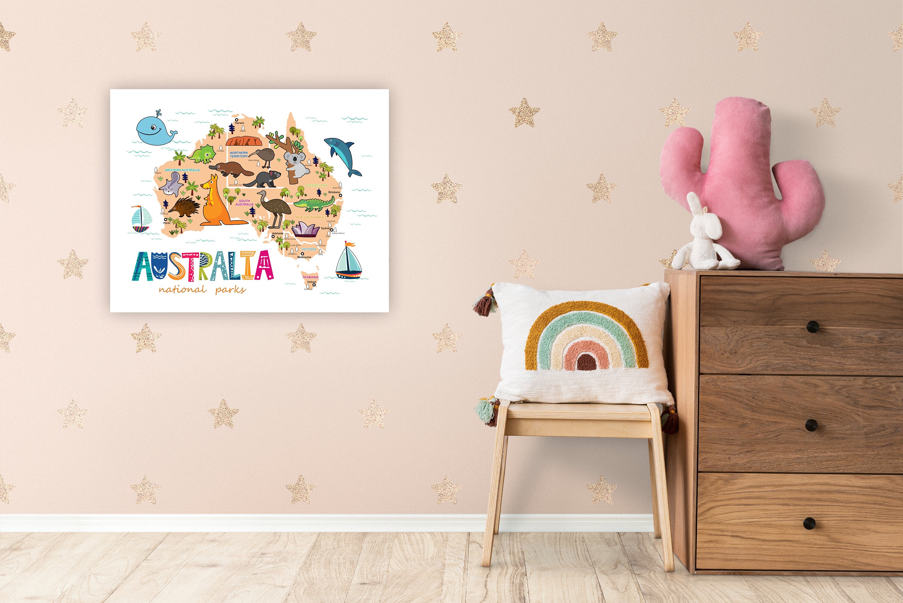 Printable Australia Map Australia Map Australia Poster Digital Download ...