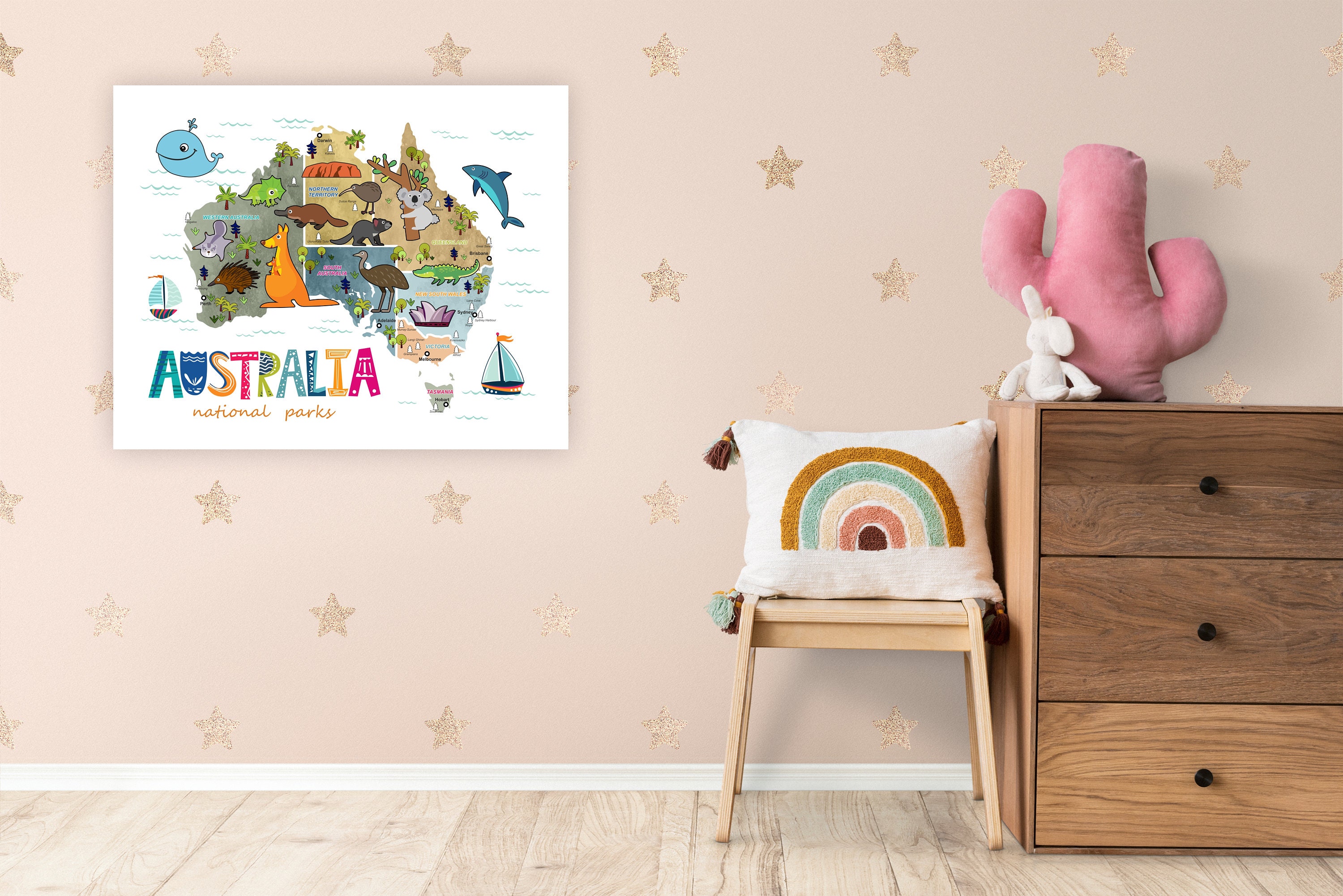 Printable Australia Map Australia Map Australia Poster Digital Download ...