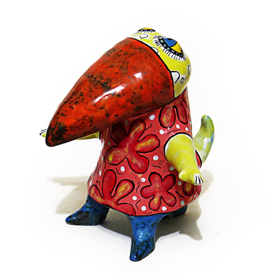 Crow Ceramic Ceramic Raven Bird Bird Sculpture Pottery | Etsy