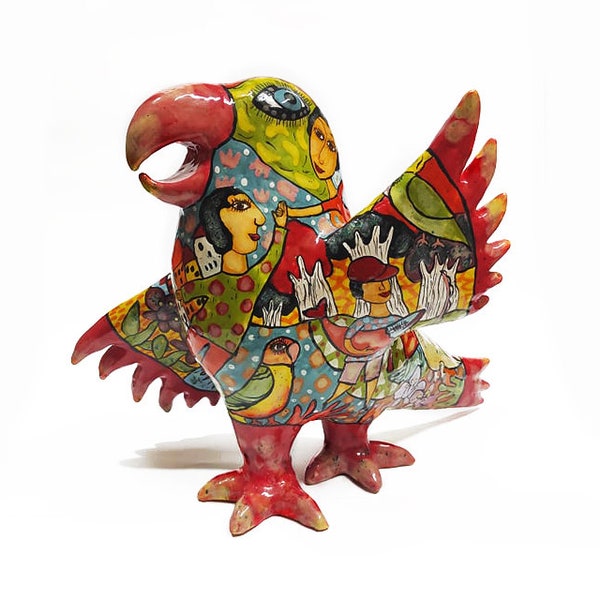 Ceramic Parrot - Etsy