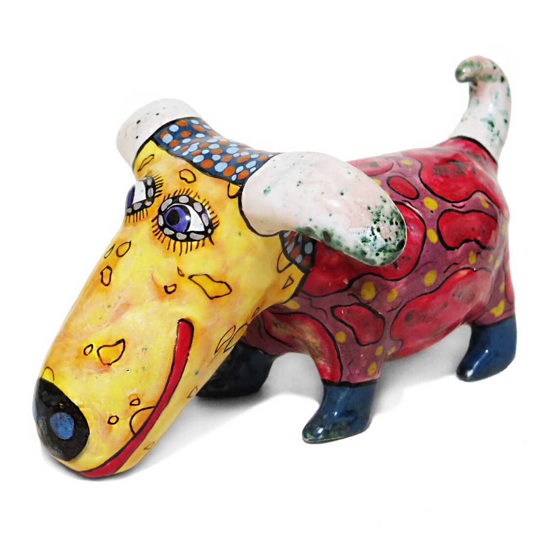 Pet Dog Ceramic Sculpture Dog Figurines Clay Dog Clay - Etsy